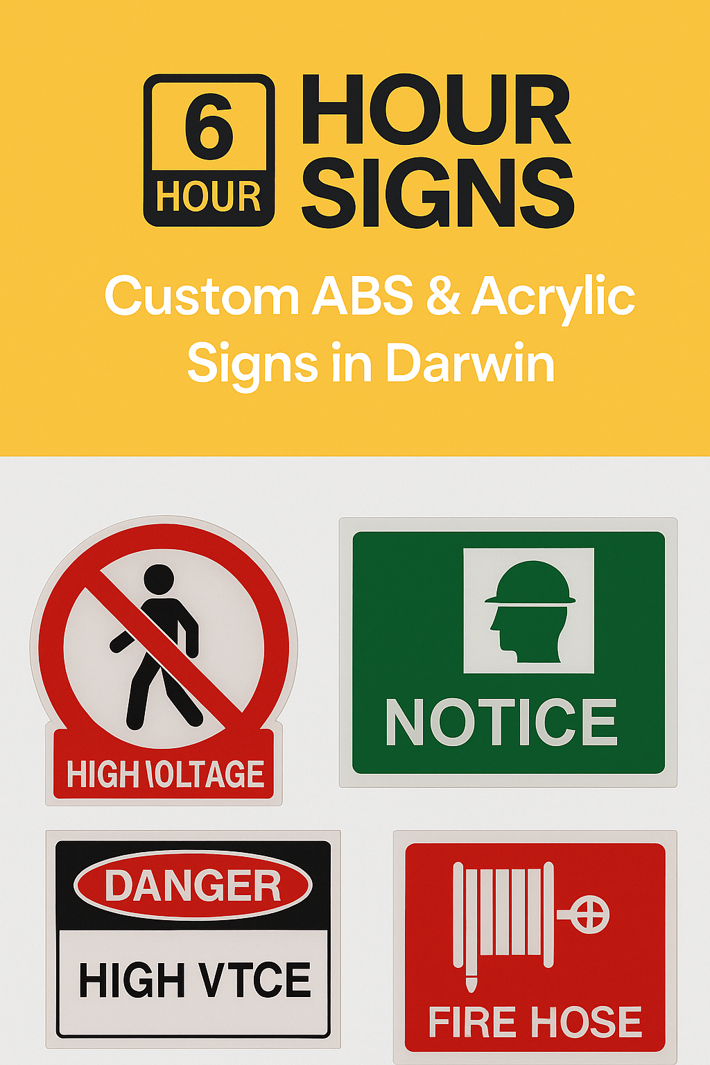 Fast ABS & Acrylic Signs in Darwin | 6 Hour Signs