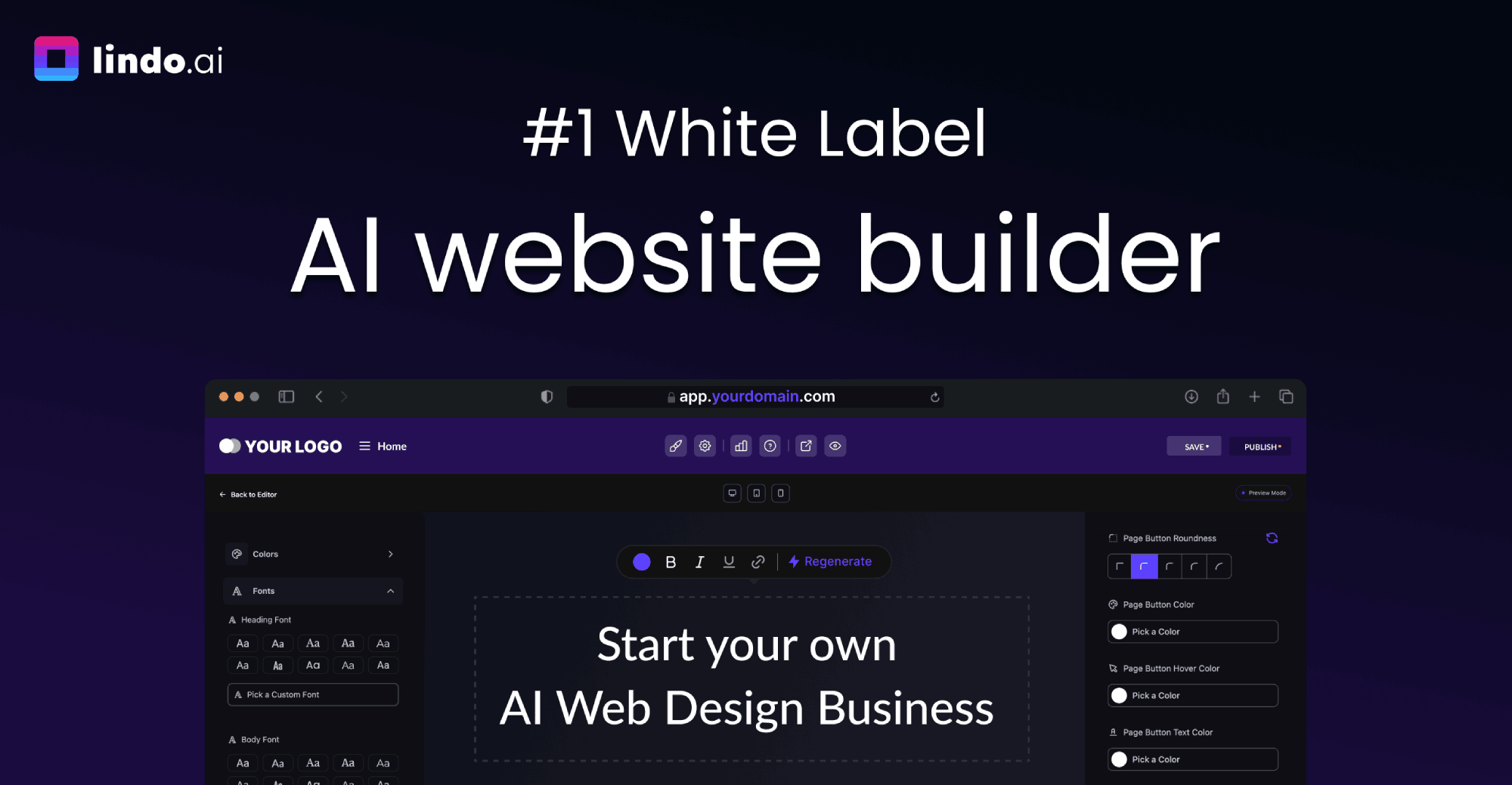 AI-Powered Website Templates | lindo.ai