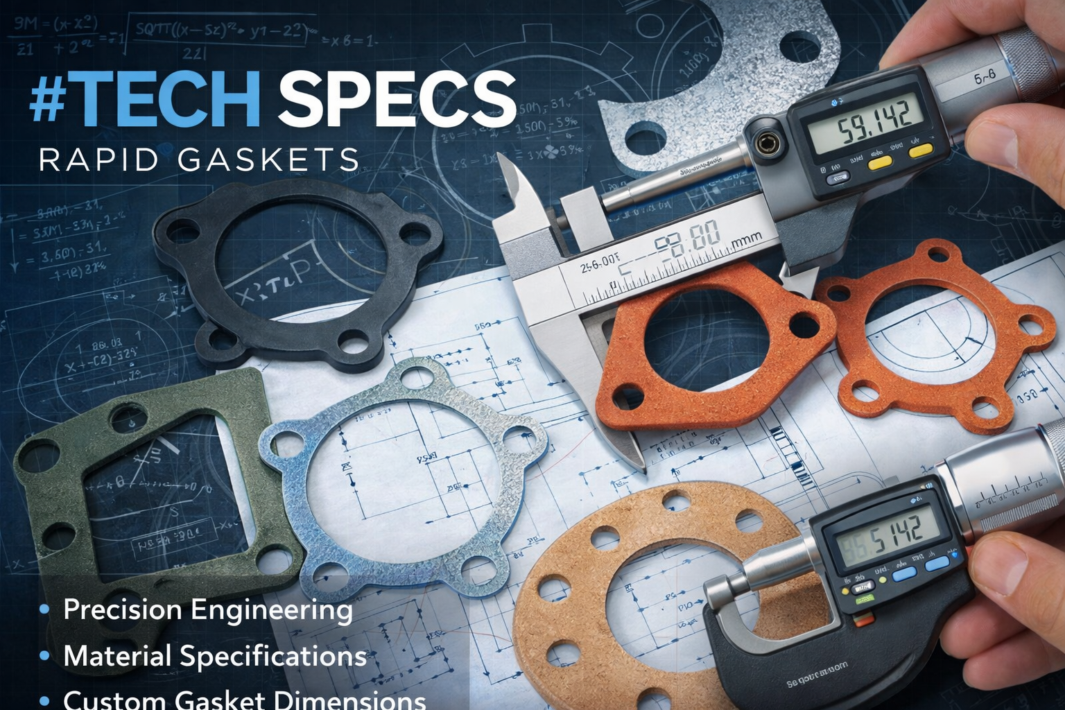 Industrial Gasket Material Specifications & Data Sheets | Rapid Gaskets